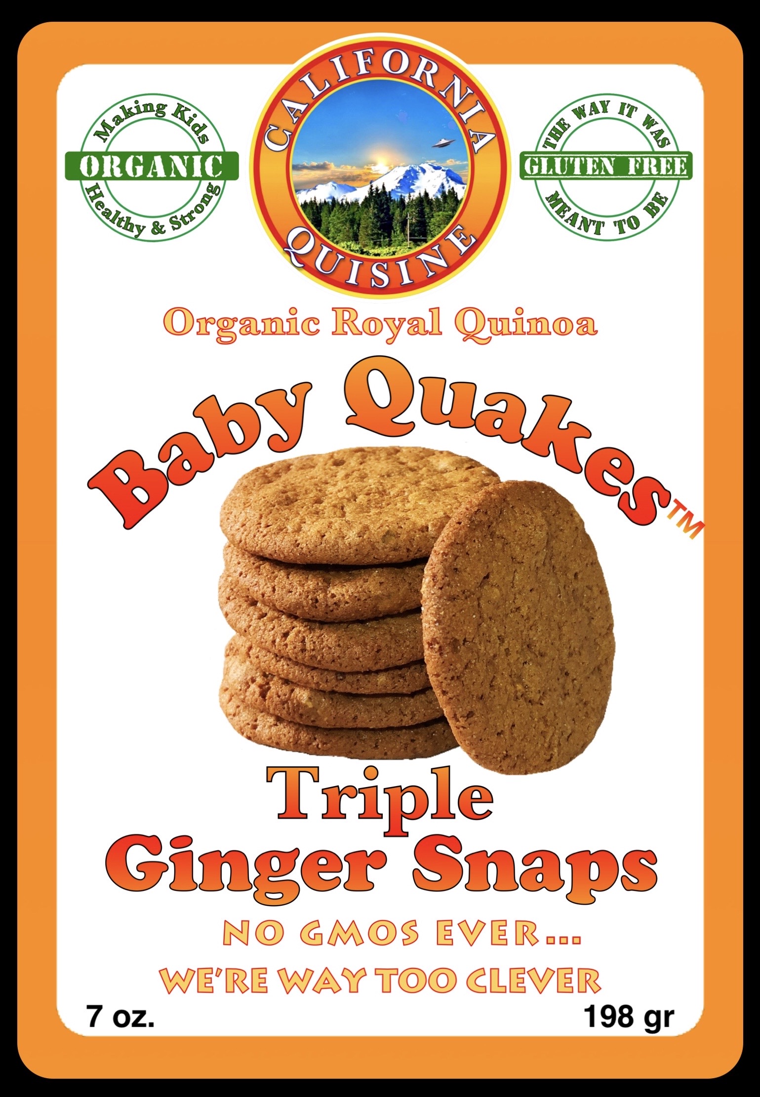 Baby Quakes™ Triple Ginger Snaps – Organic Gluten-Free Ginger Cookies ...